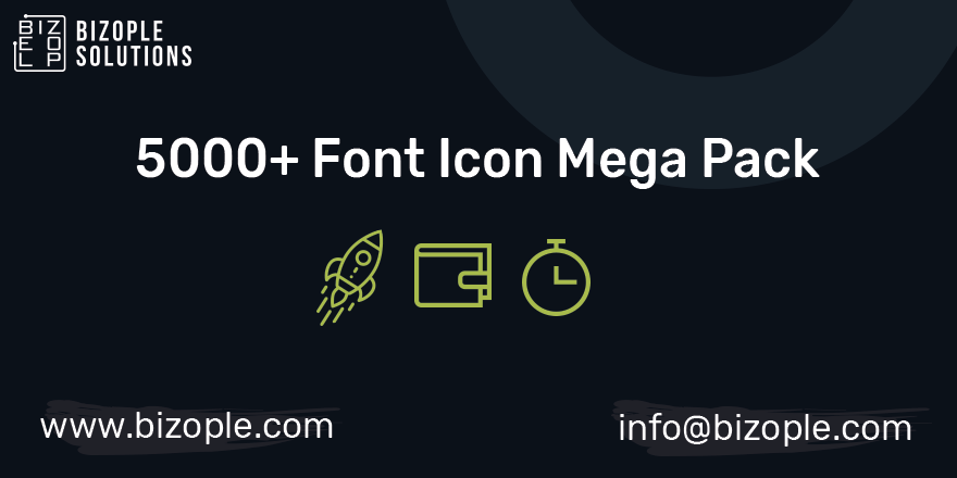Website Font Icon Bundle Pack | Bizople | Odoo Official Partner